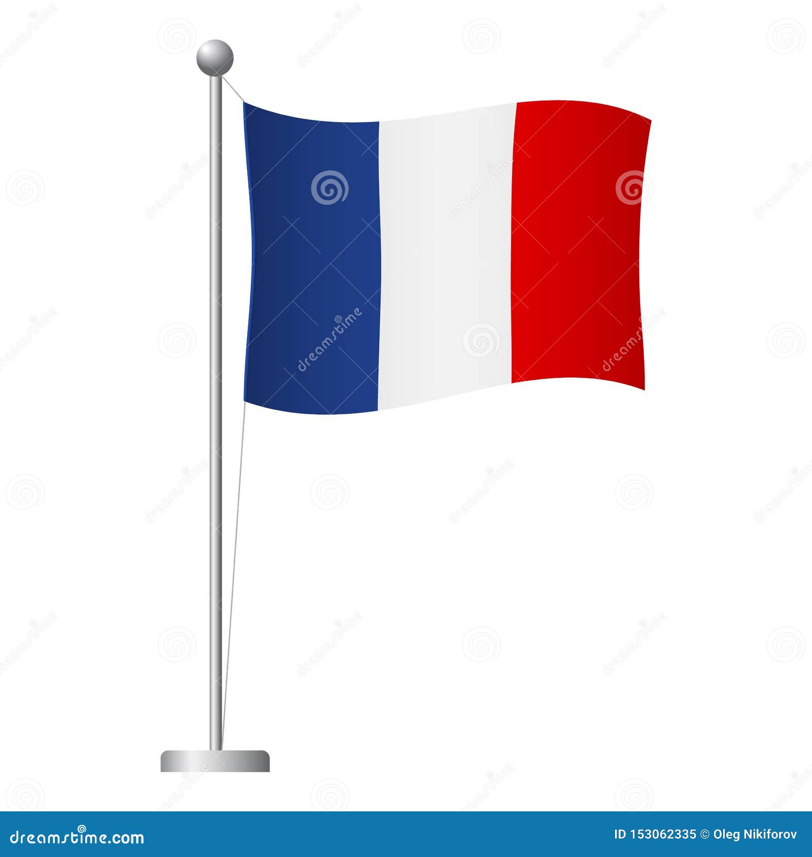 France flag on pole icon stock illustration. Illustration of stand ... France flag on pole icon stock illustration. Illustration of stand ...