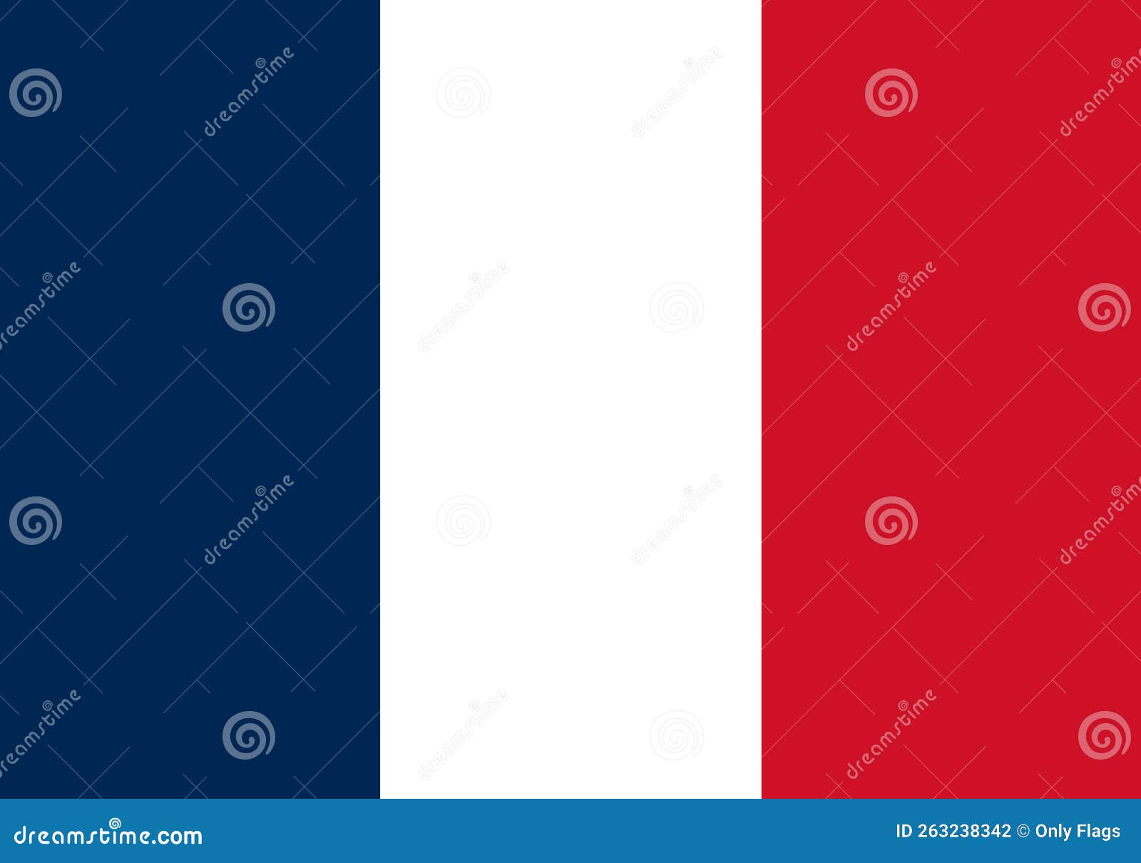 France Flag Standard Shape and Color Stock Vector - Illustration of ...