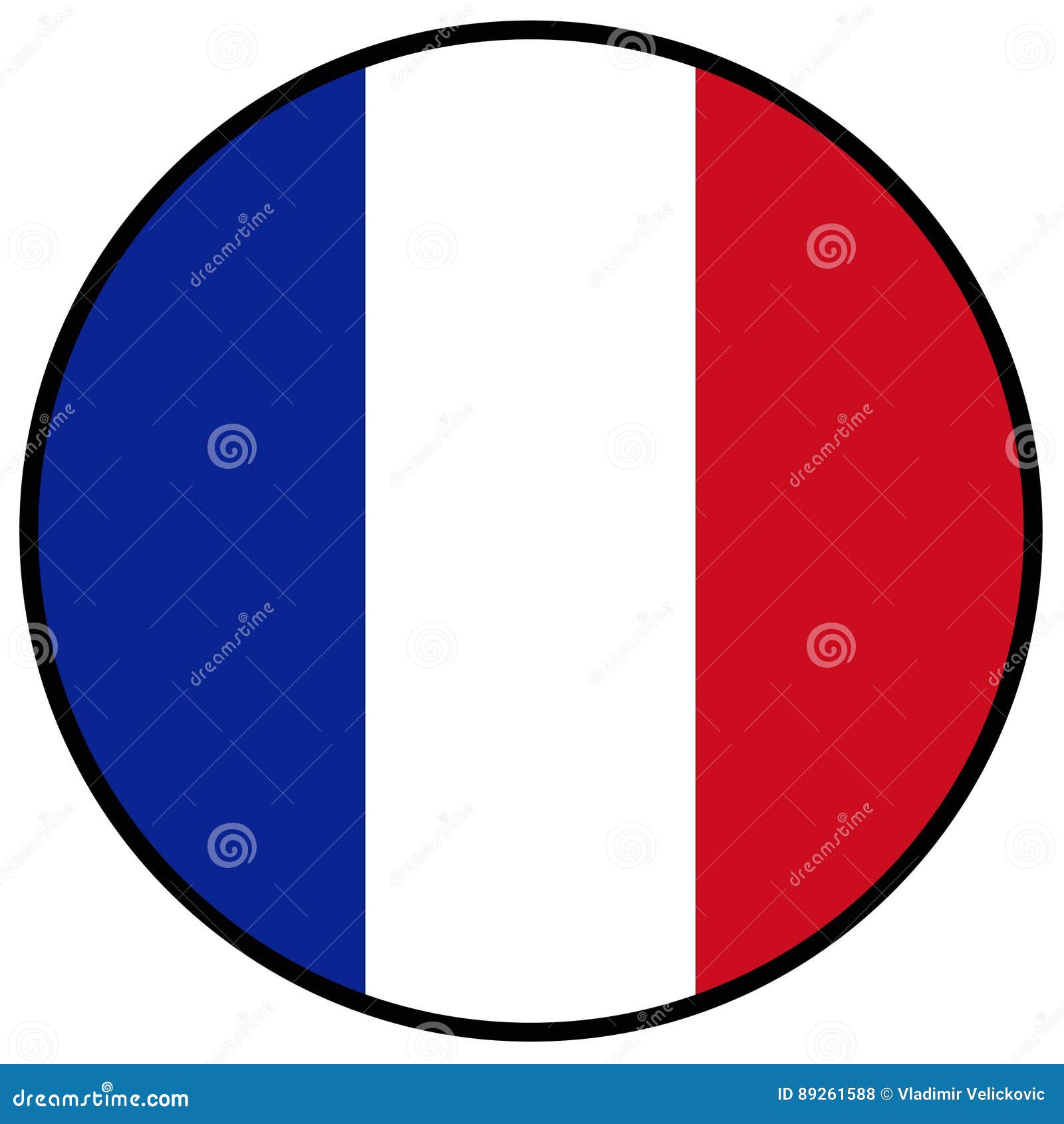 France flag stock vector. Illustration of blue, europe - 89261588