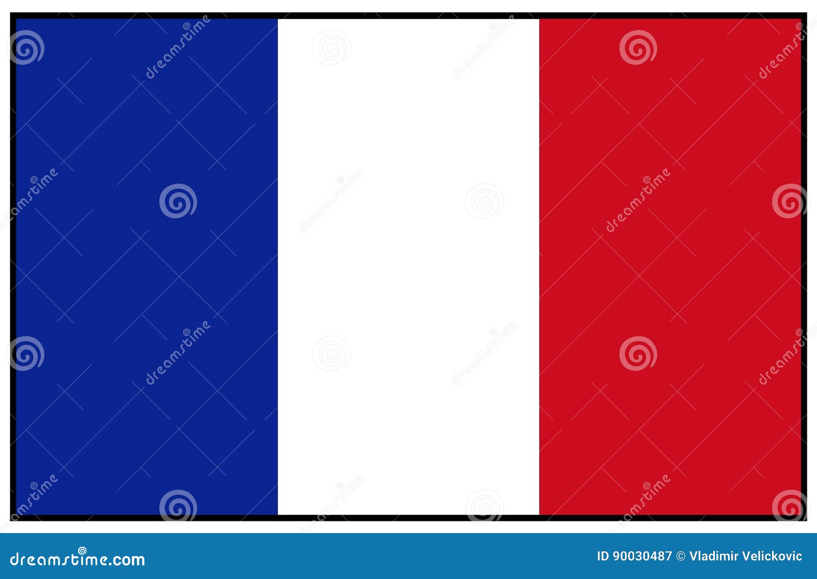 France flag stock vector. Illustration of european, travel - 90030487