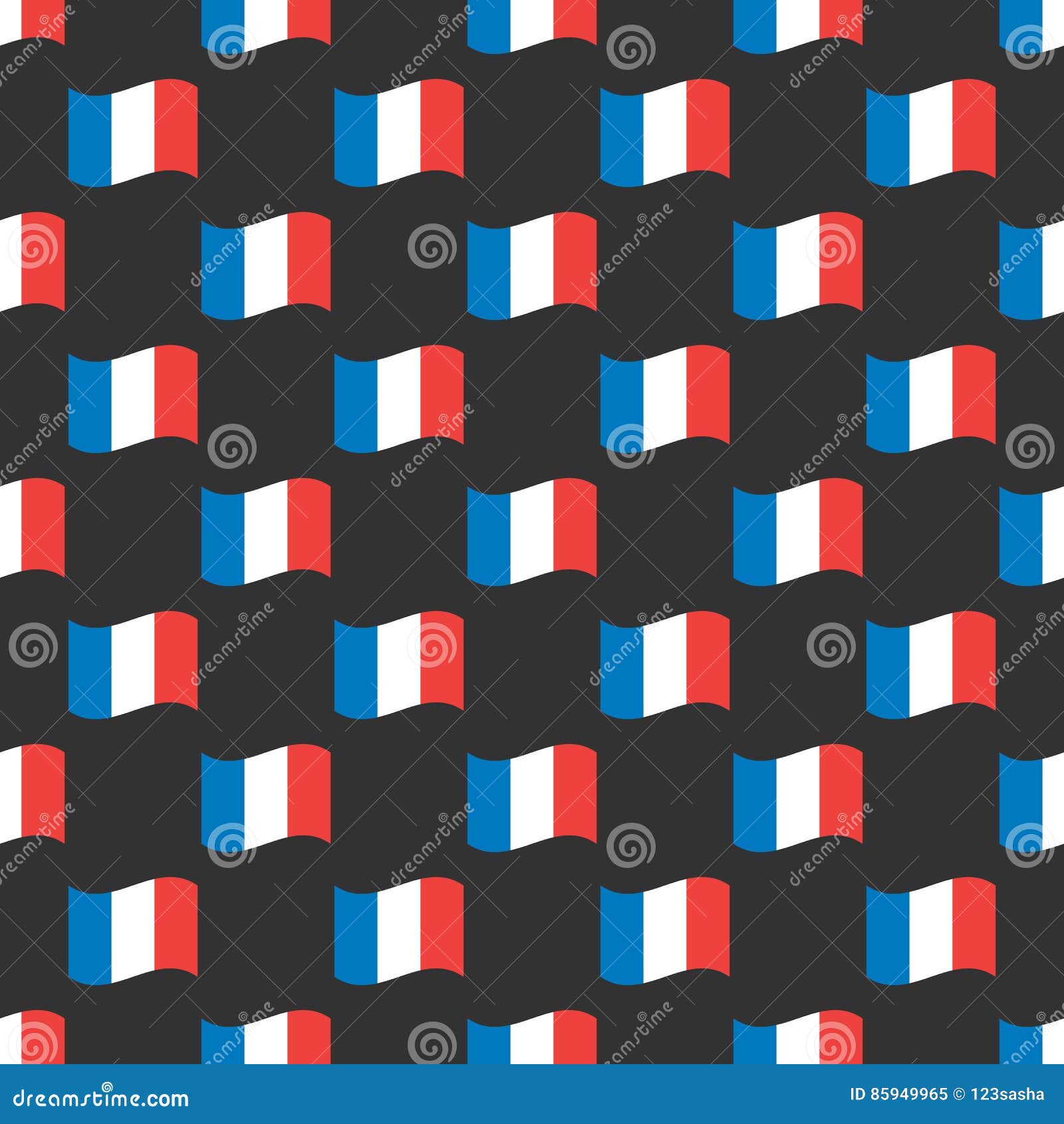 France Flags Seamless Pattern Stock Vector - Illustration of pattern ...