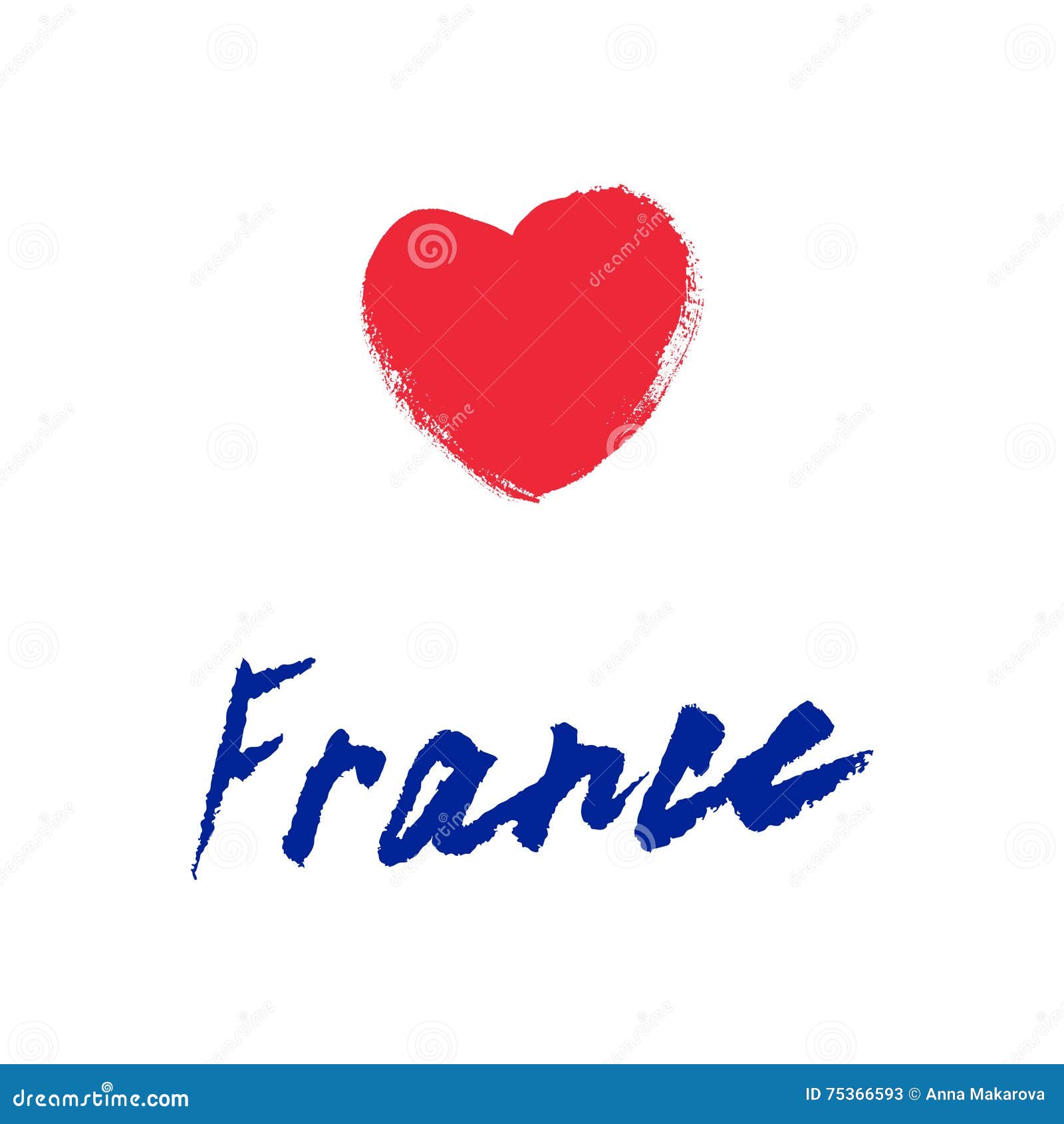 France, Hand Lettering . Modern Calligraphy Pen and Ink. Stock ...