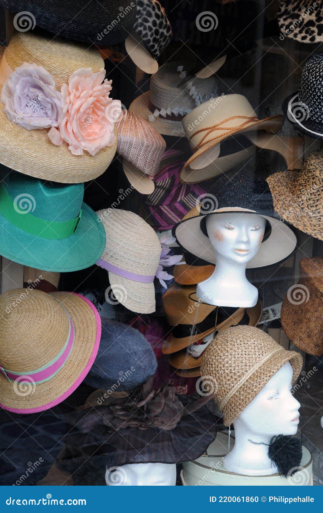 Hats At A Window Display Of Laird & Co Hatters Shop In Covent Garden ...