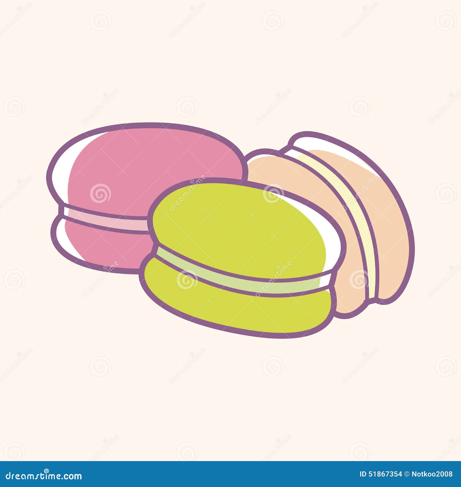 France Macarons Theme Elements Vector,eps Stock Vector - Illustration ...