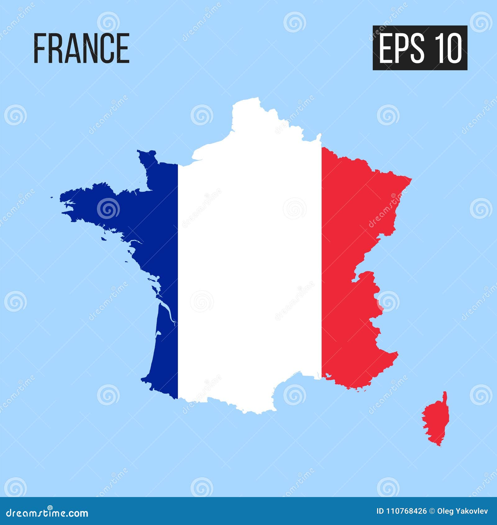 Map with flag stock vector. Illustration of shape, isolated - 110768426