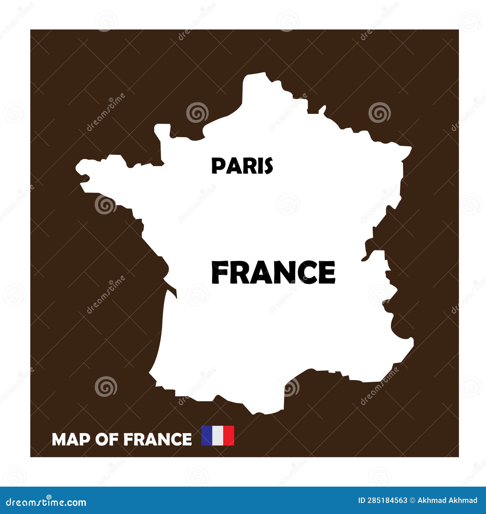 France map icon stock vector. Illustration of contour - 285184563