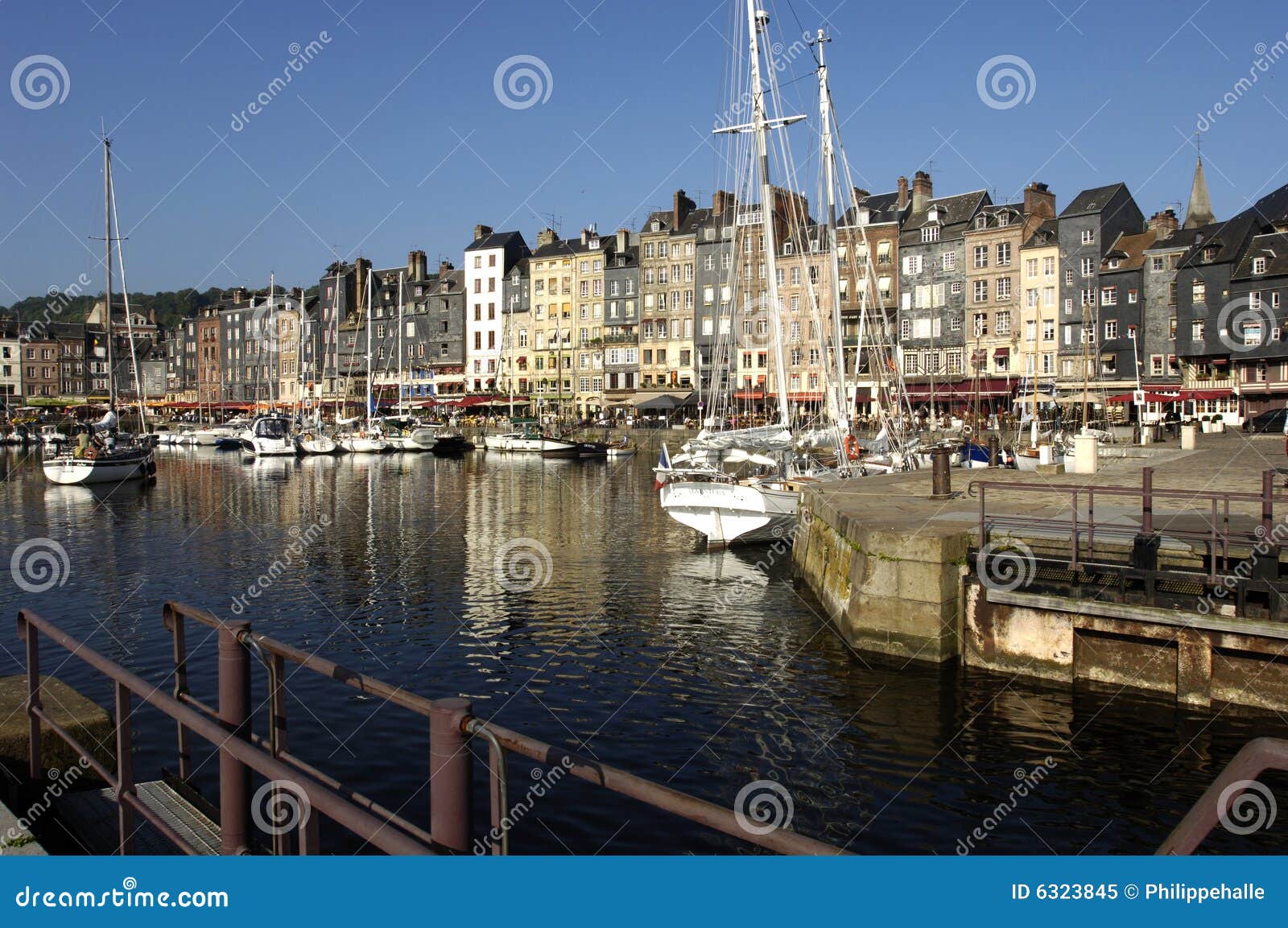 France, Normandy, Honfleur stock image. Image of harbour - 6323845