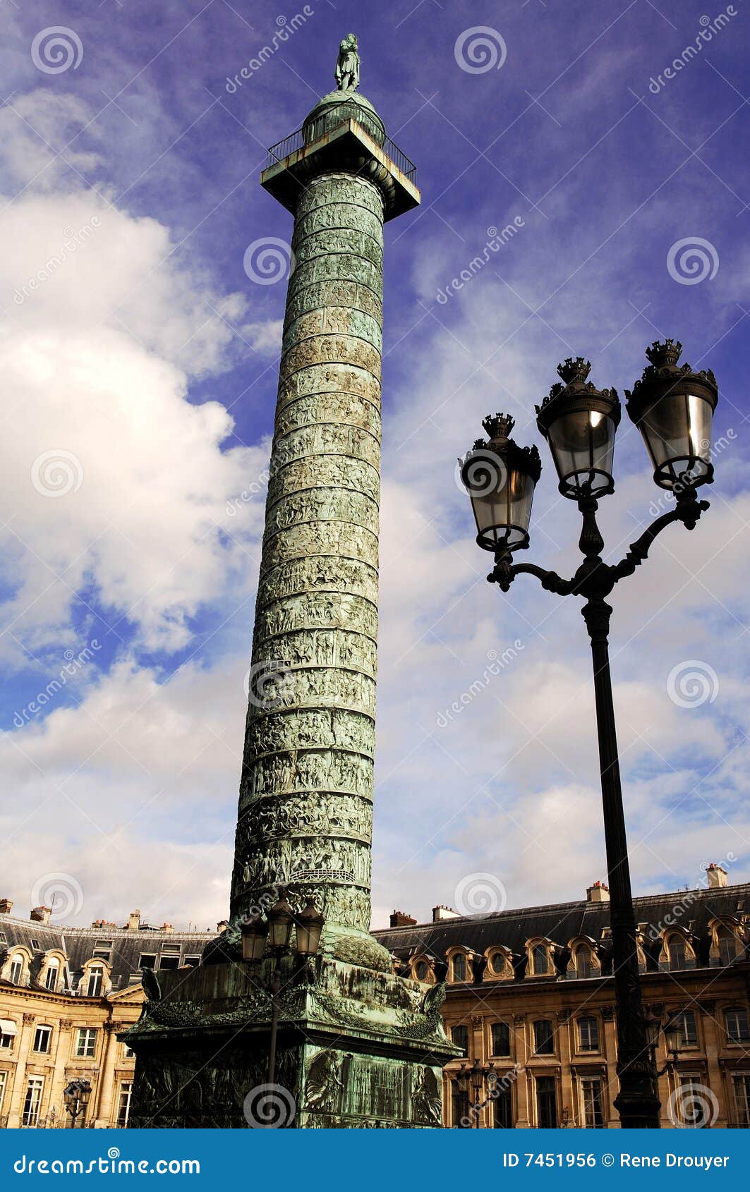 France, Paris: Column and Place Vendome Stock Photo - Image of landmark ...
