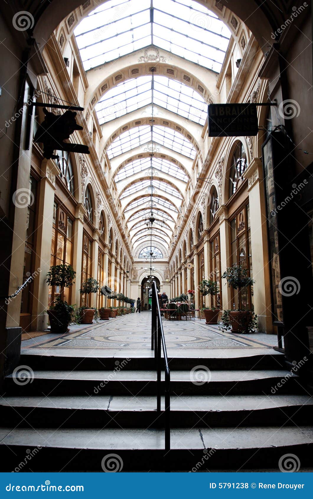 France, Paris: Galerie Vivienne Stock Photo - Image of typical ...