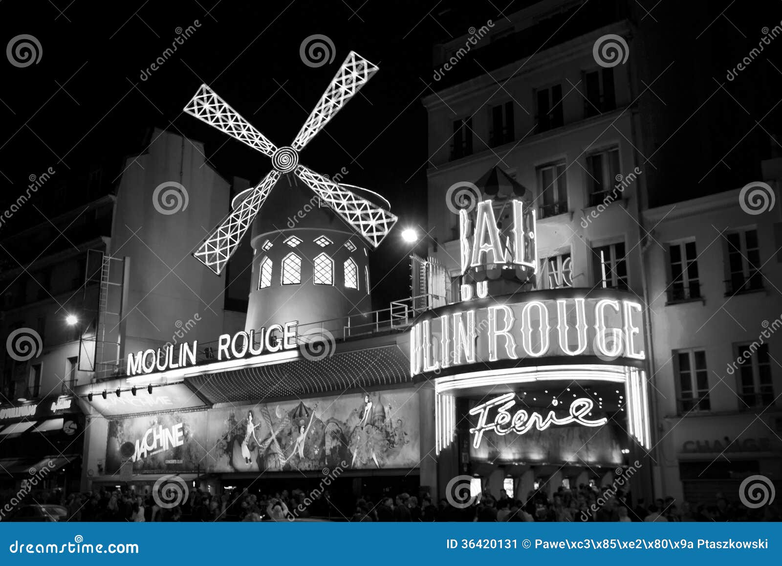 France, Paris, Moulin Rouge Editorial Photo - Image of view, street ...