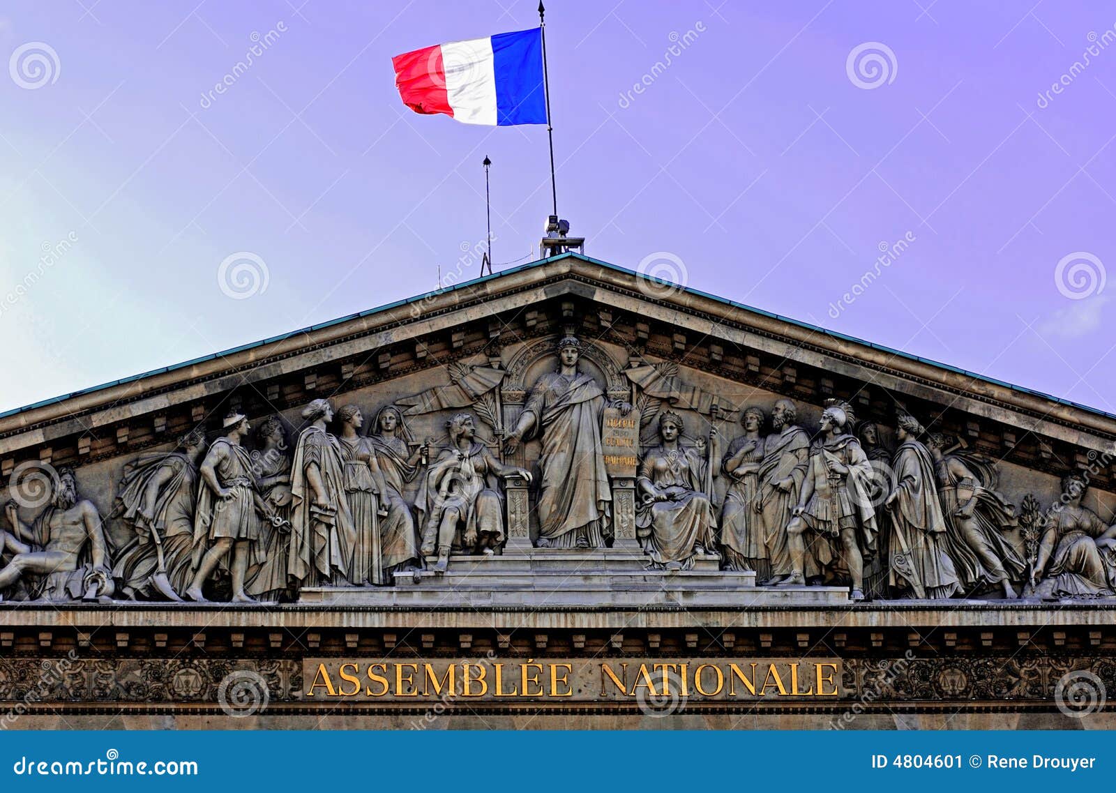 France, Paris: National Assembly Stock Image - Image of photograph ...