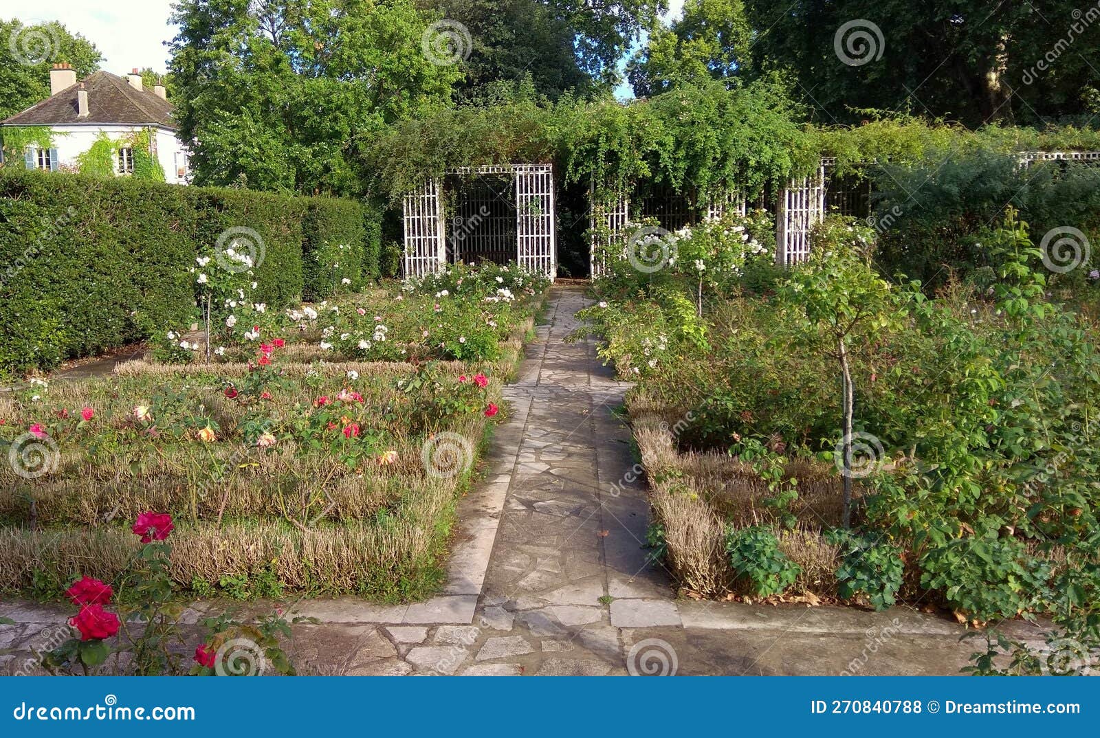 France, Paris, Parc De Bercy, Paths and Nature in the Park Stock Photo ...