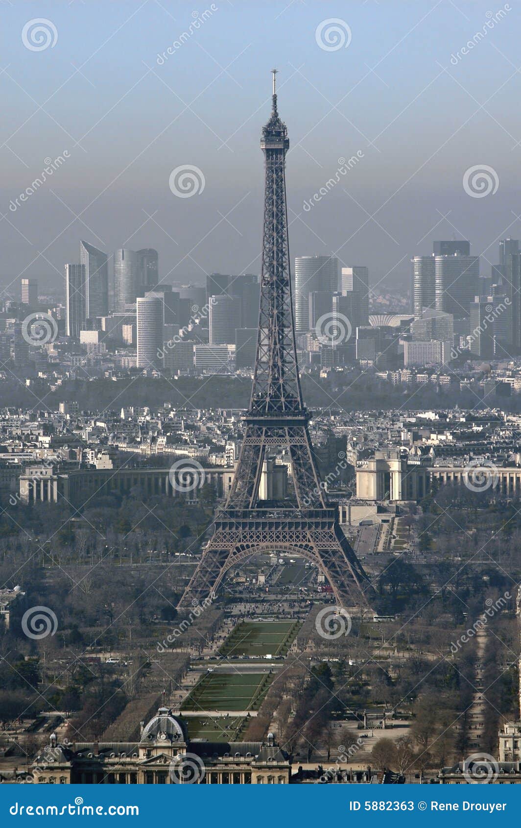 France, Paris; Sky City View With The Eiffel Tower Royalty-Free Stock ... France, Paris; Sky City View With The Eiffel Tower Royalty-Free Stock ...
