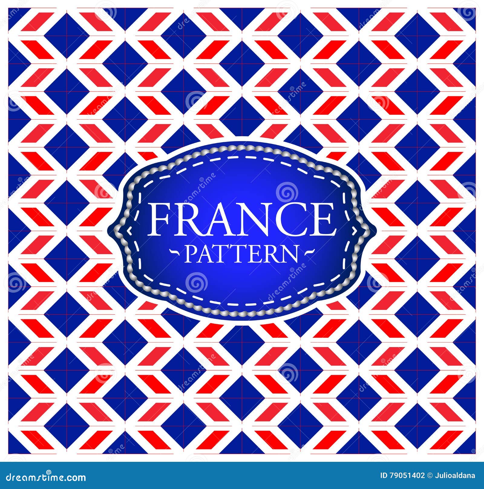 France Pattern Seamless. National French Symbol Background. Eiffel ...