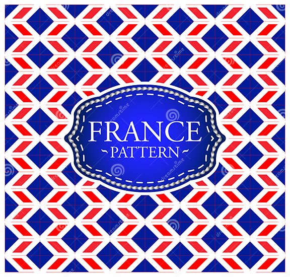 France pattern stock vector. Illustration of design, colors - 79051402