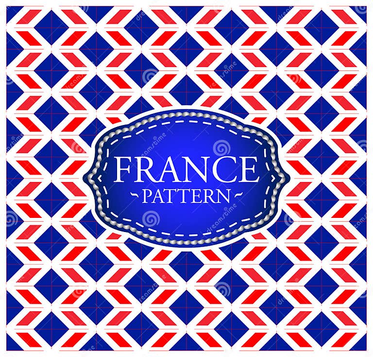 France pattern stock vector. Illustration of design, colors - 79051402