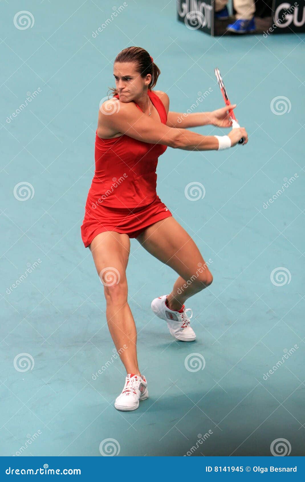 France S Amelie Mauresmo at Open GDF SUEZ 2009 Editorial Image - Image ...