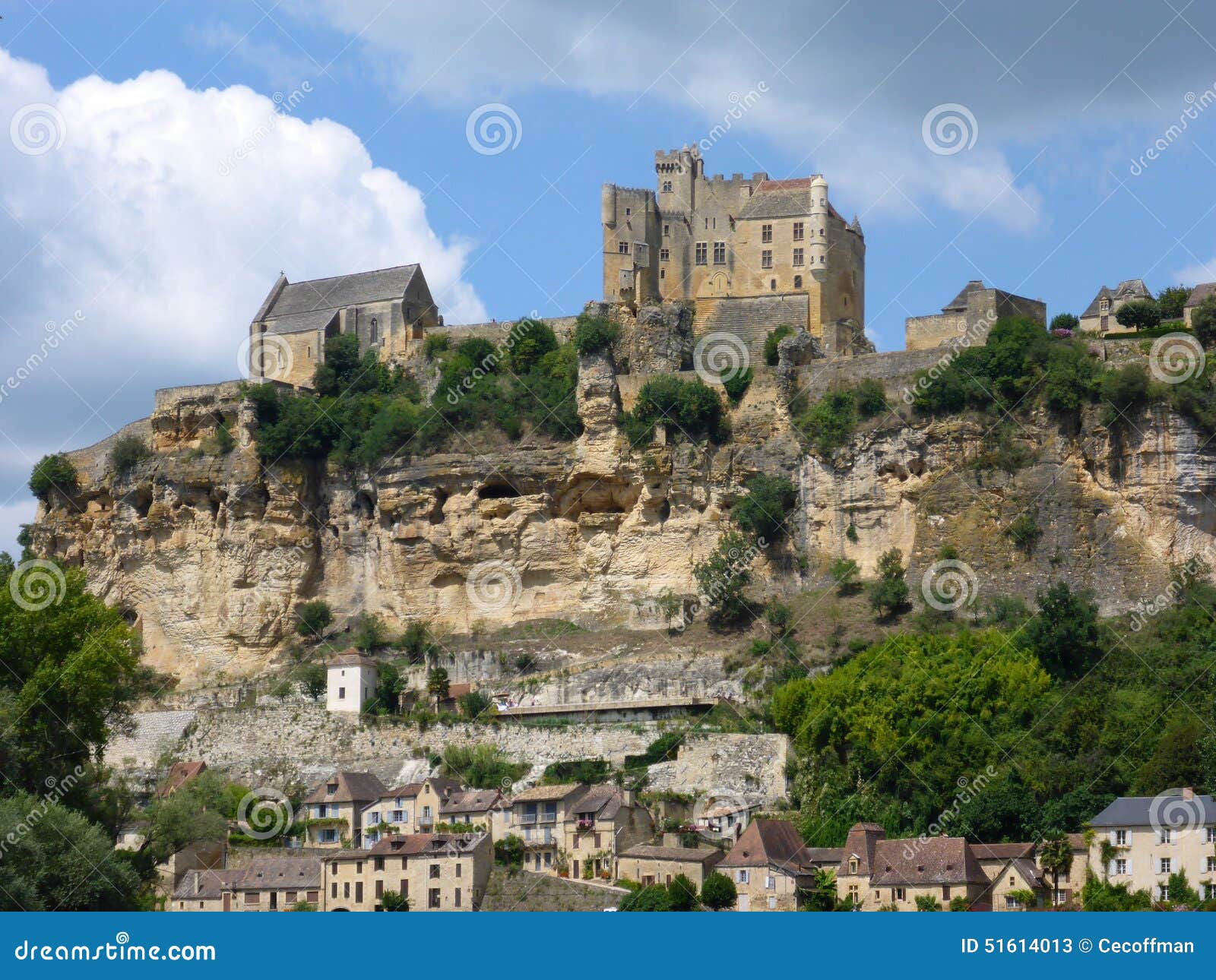 France s Chateau de Beynac stock image. Image of castle - 51614013