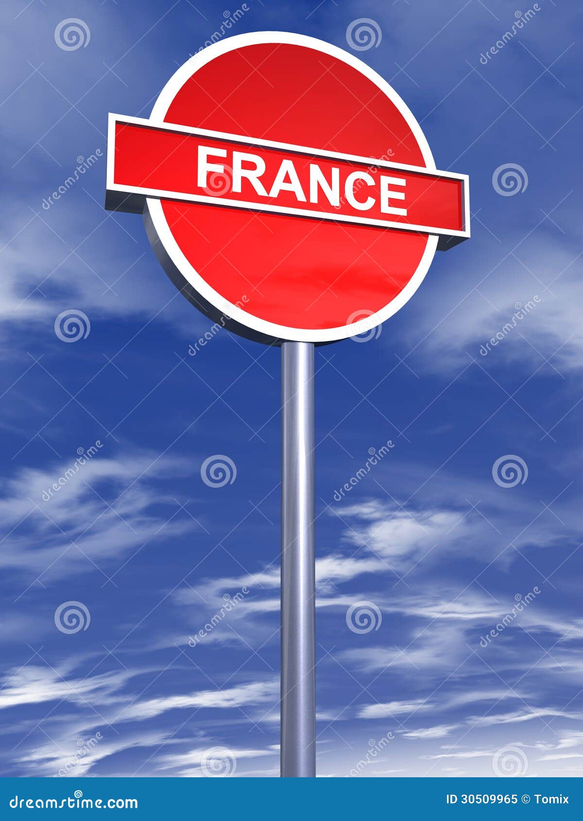 France sign traffic stock illustration. Illustration of nature - 30509965
