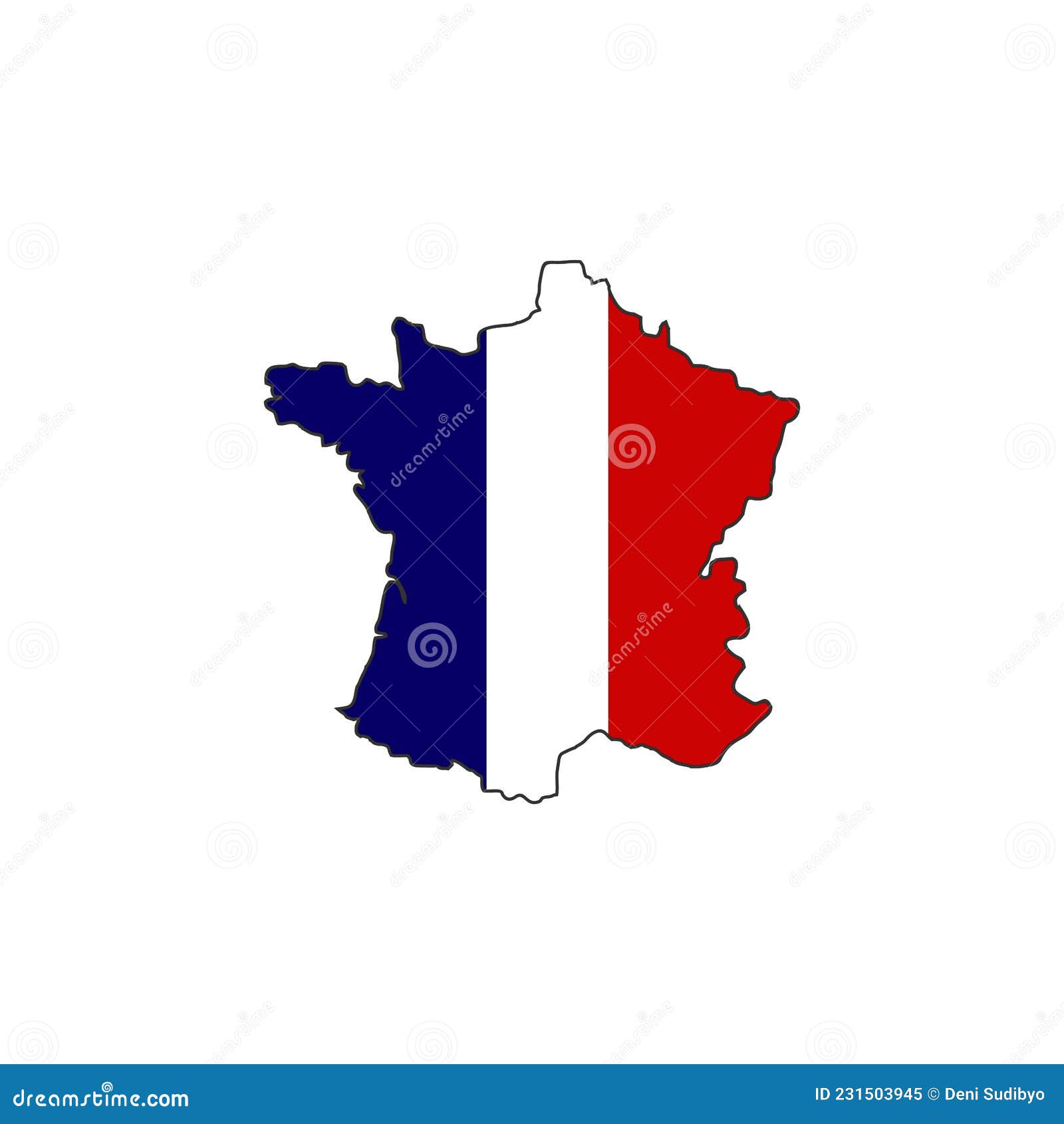 France State Map Vector Silhouette | CartoonDealer.com #107938884