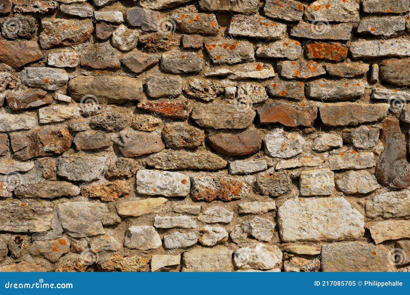 France, Stone Wall in Ile De France Stock Image - Image of stone, build ...