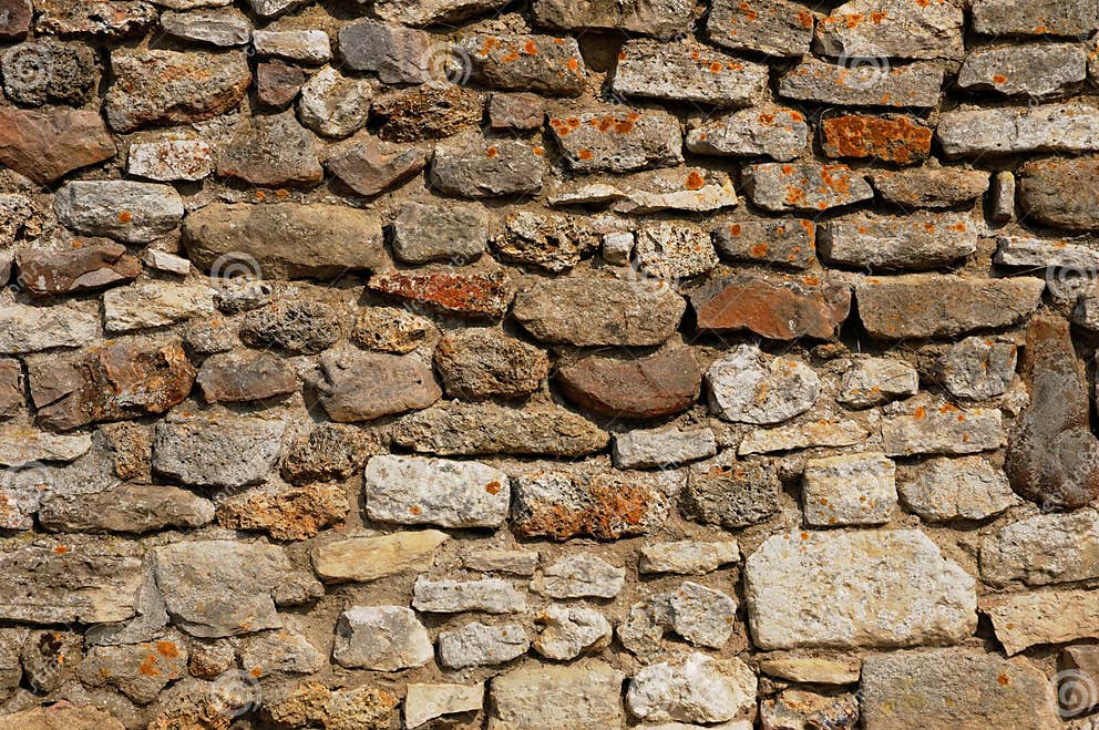 France, Stone Wall in Ile De France Stock Image - Image of stone, build ...