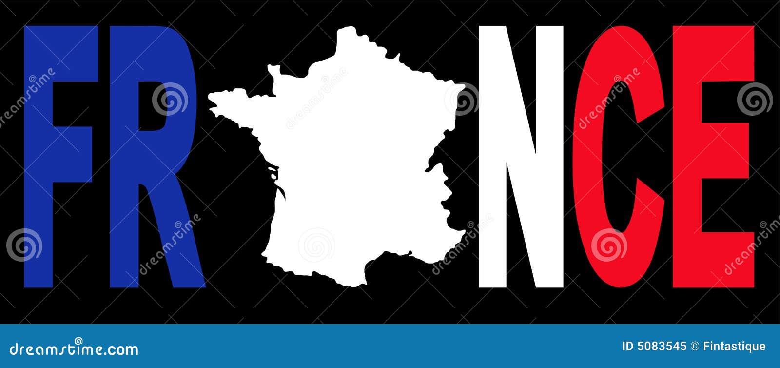 France text with map stock vector. Illustration of text - 5083545