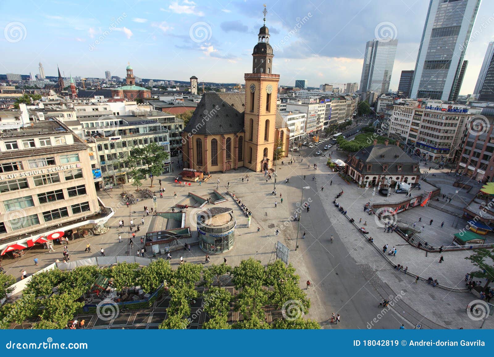 Francfort Sur Main - Hauptwache Image stock éditorial - Image du ...