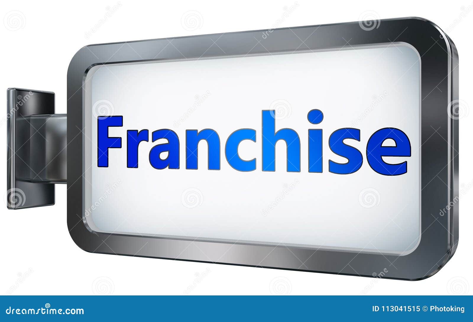 Franchise on Billboard Background Stock Illustration - Illustration of ...