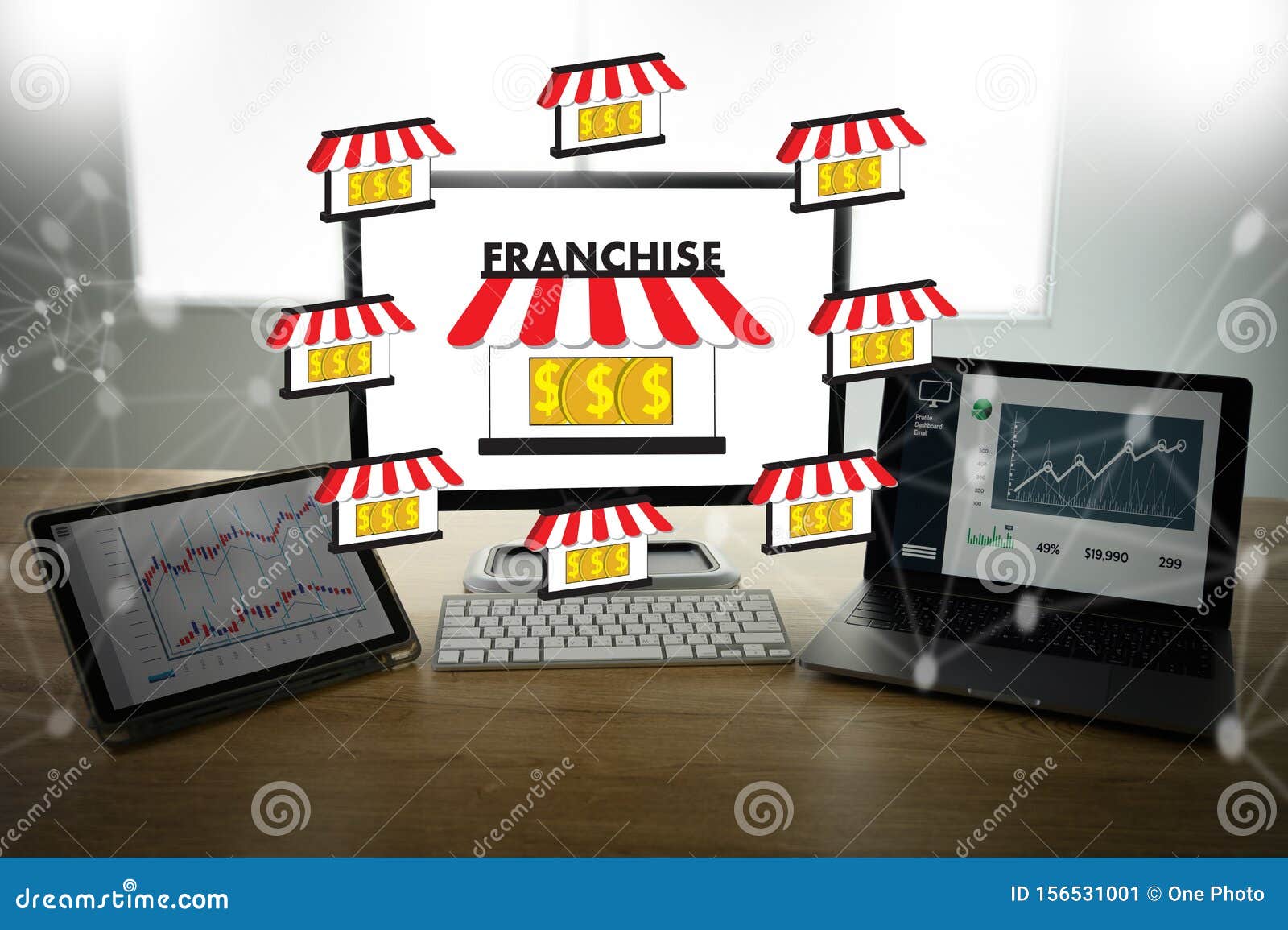 Franchise Business Concept. Stock Image - Image of franchising ...