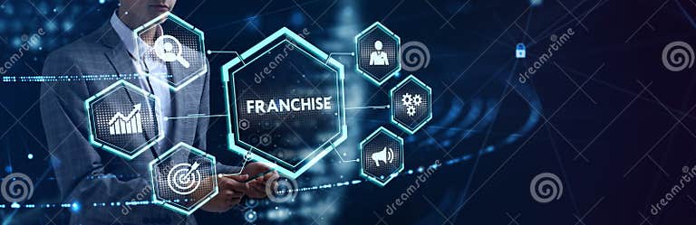 Franchise Concept. Business, Technology, Internet and Network Concept ...
