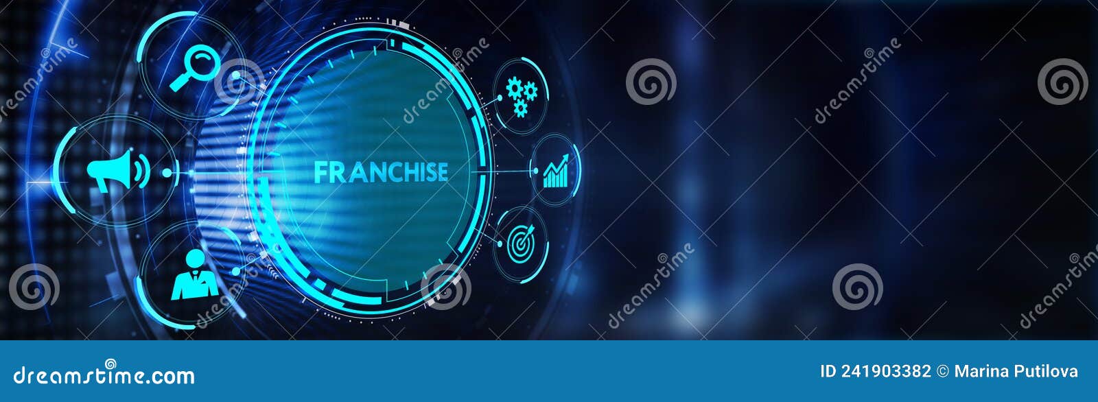 Franchise Concept. Business, Technology, Internet and Network Concept ...