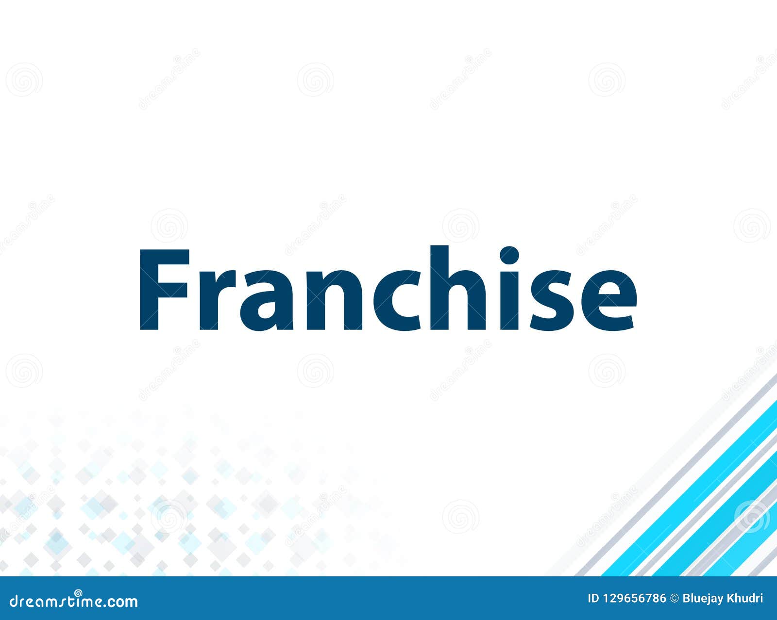 Franchise Modern Flat Design Blue Abstract Background Stock ...
