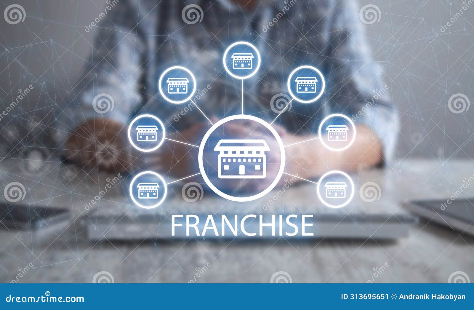 Franchise Marketing System. Business Concept Stock Image - Image of ...