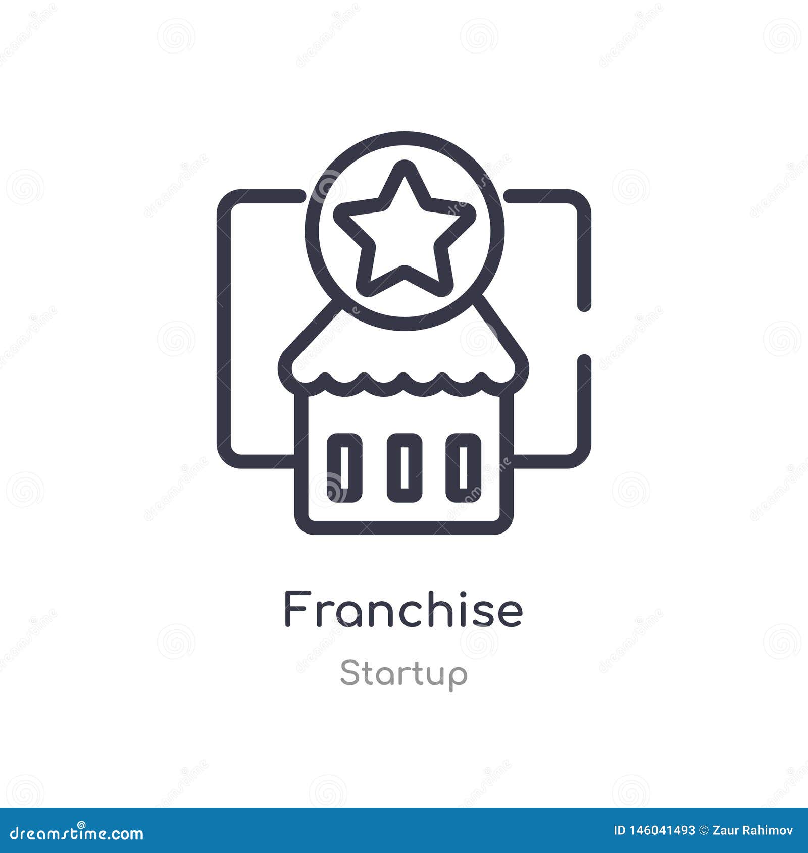 Franchise Editable Line Icons, 100 Vector Set, Collection. Franchise ...