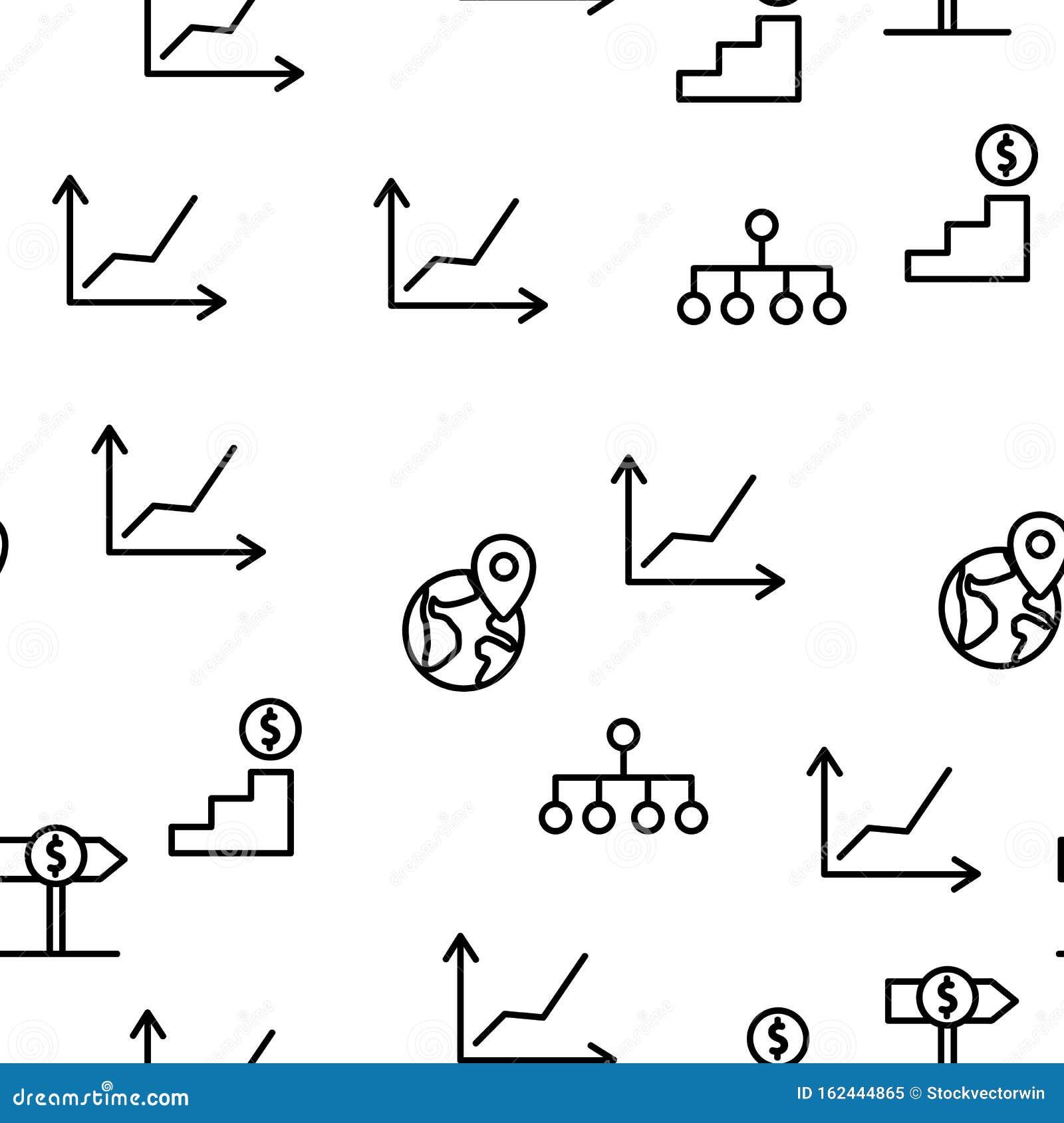 Franchise Vector Seamless Pattern Stock Vector - Illustration of ...