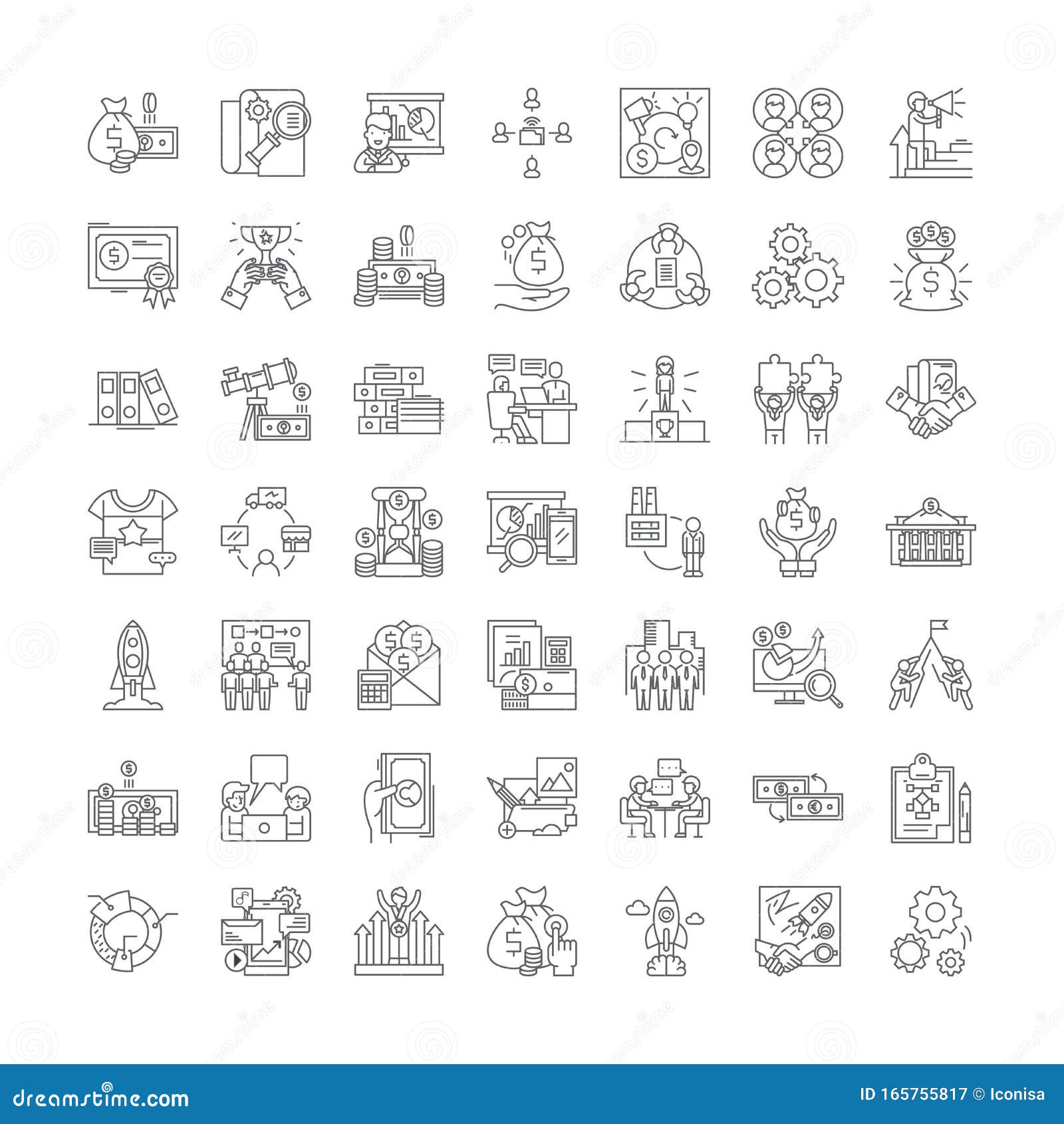 Franchising Linear Icons, Signs, Symbols Vector Line Illustration Set ... Franchising Linear Icons, Signs, Symbols Vector Line Illustration Set ...