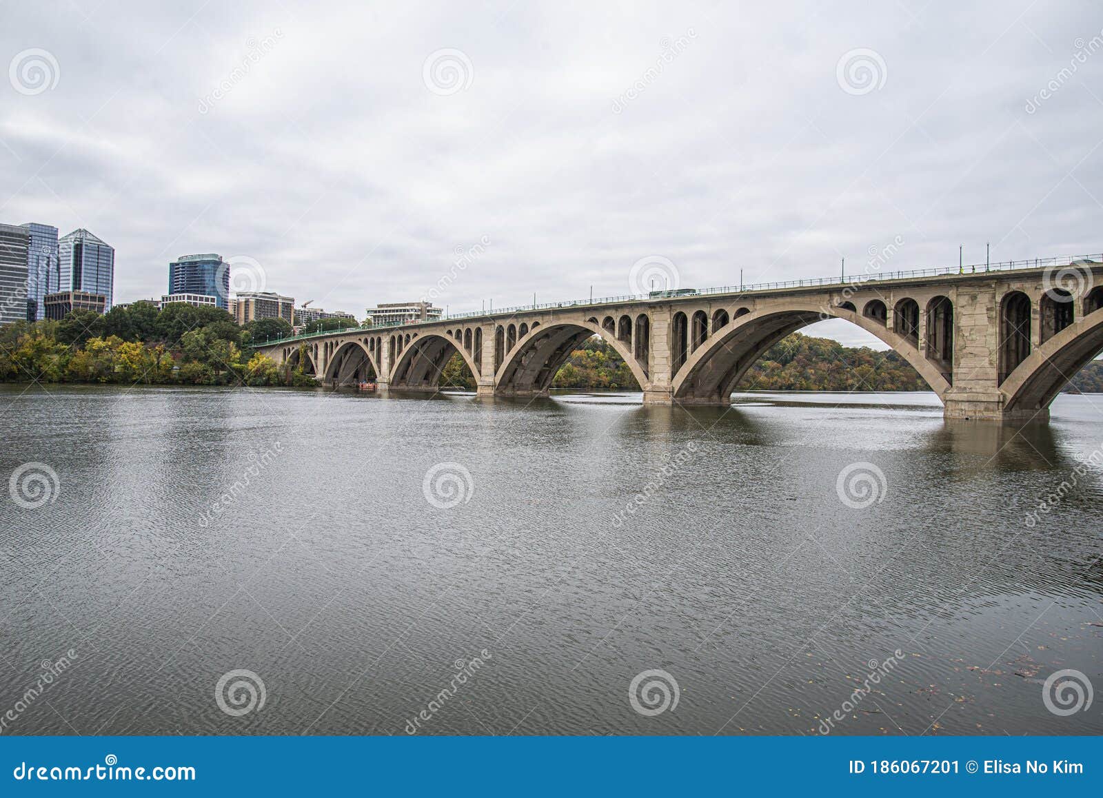 Francis Key Scott Memorial Bridge Stock Image - Image of washington ...