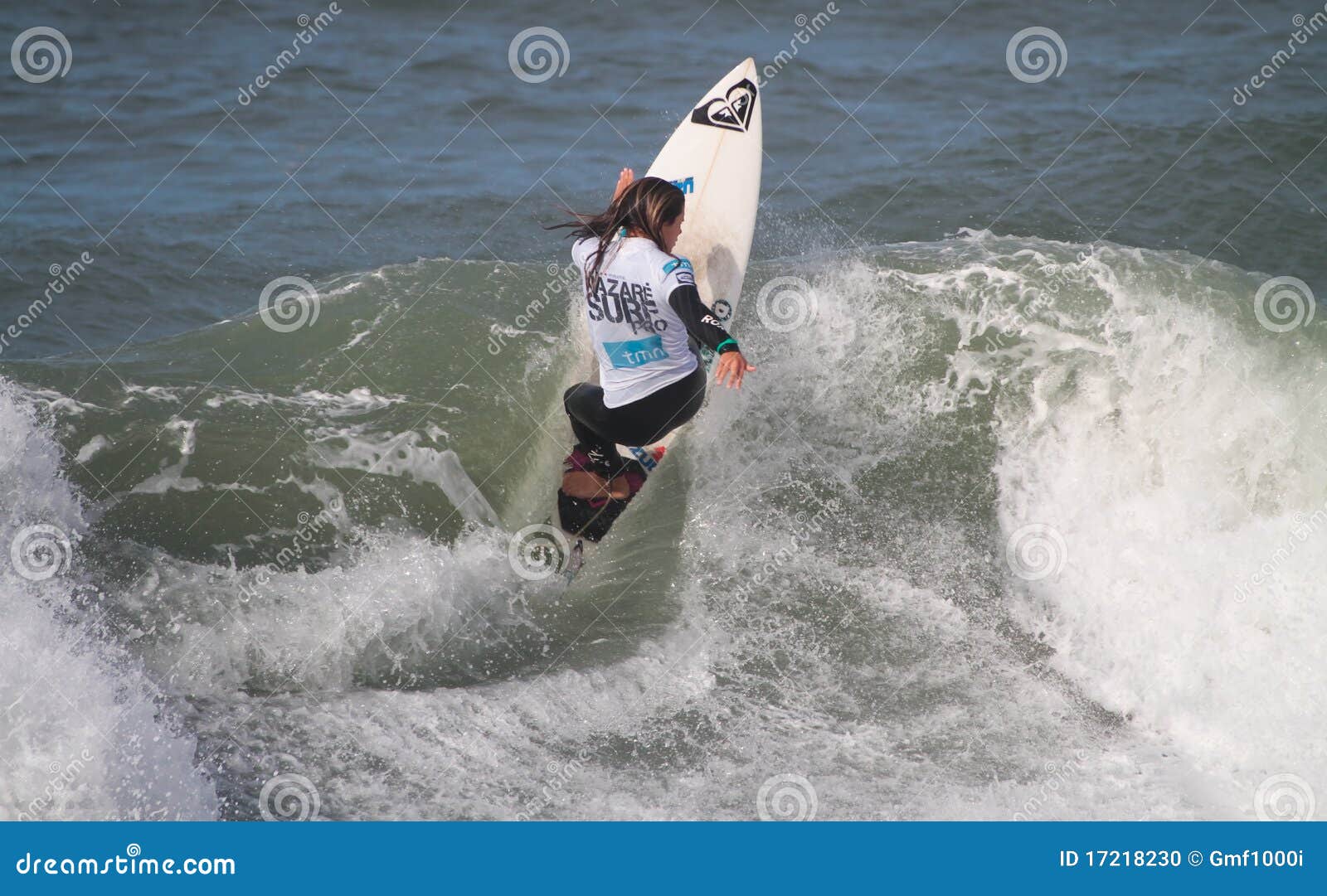 Francisca Santos in Nazare Surf Pro 2010 Editorial Image - Image of ...