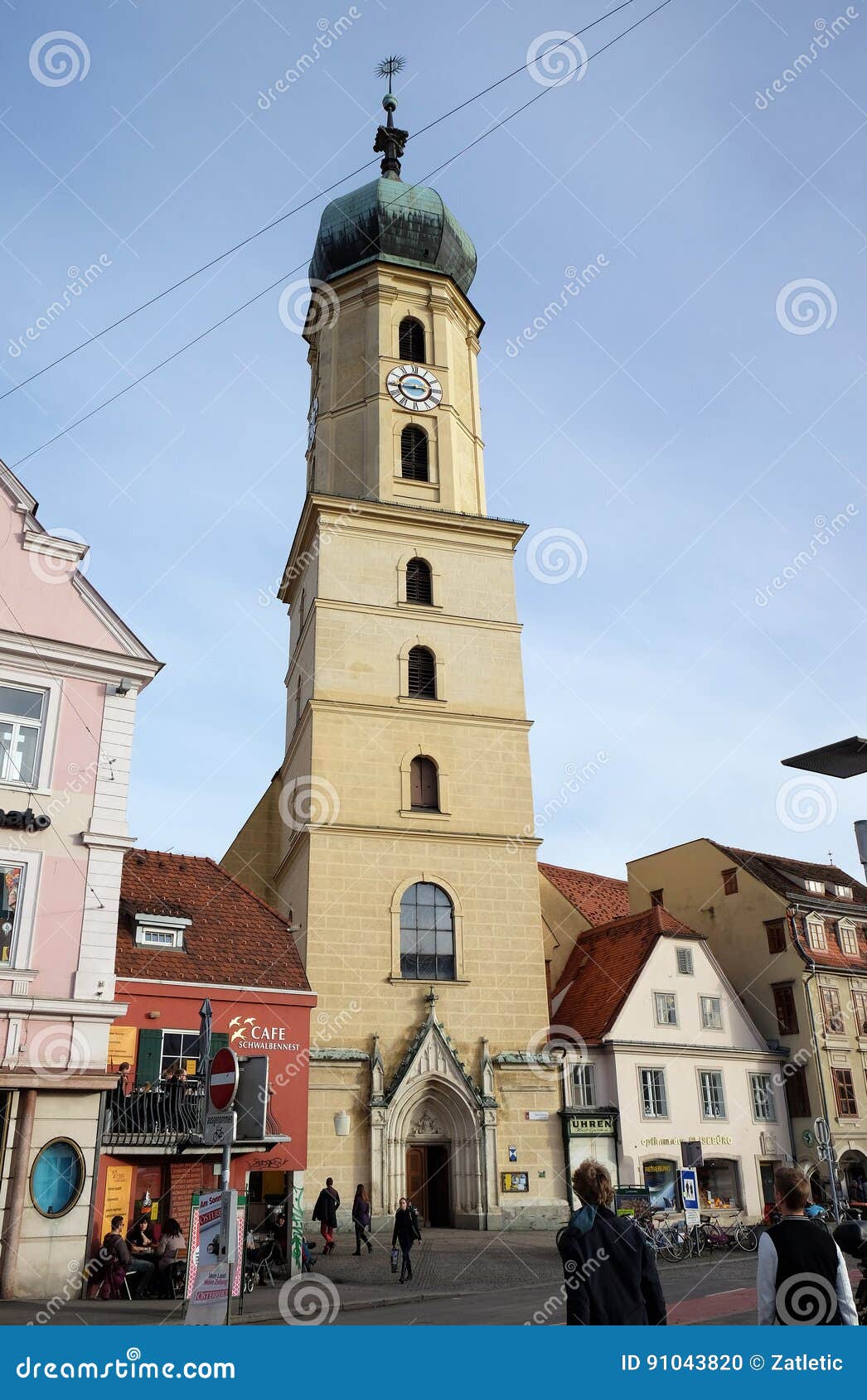 Franciscan Church in Graz editorial image. Image of picturesque - 91043820