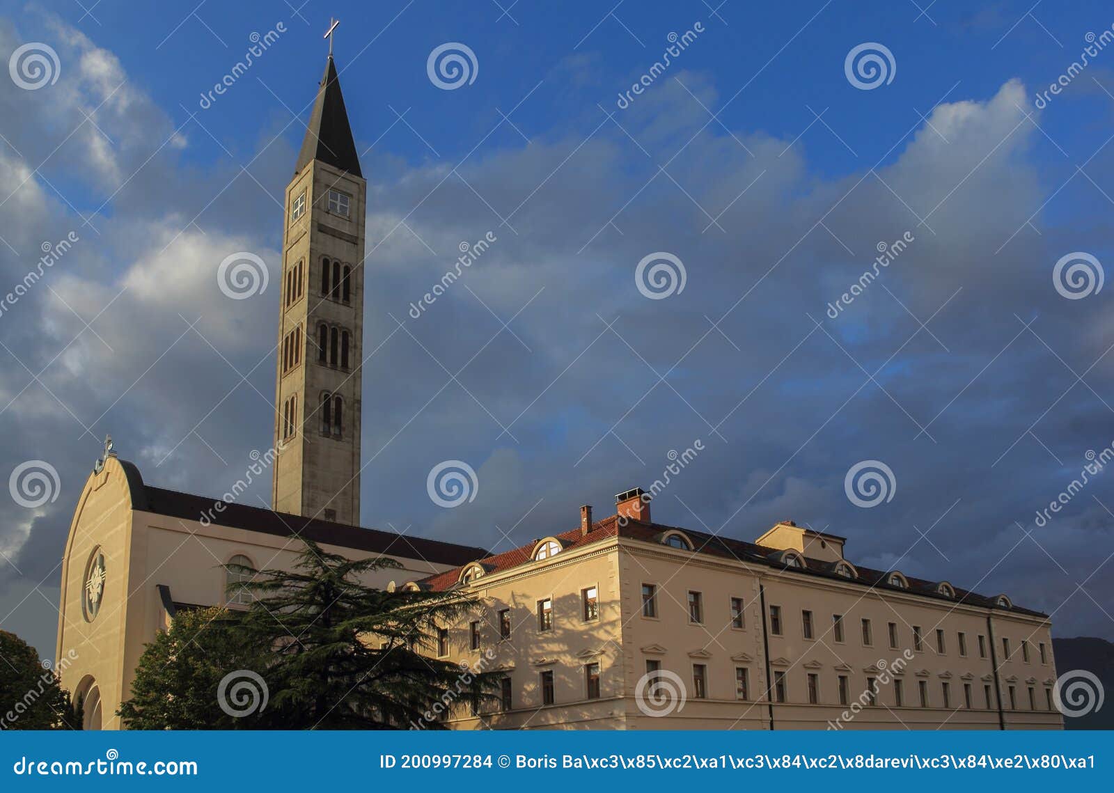 Franciscan Church and Monastery of St. Peter and Paul in Mostar Stock ...