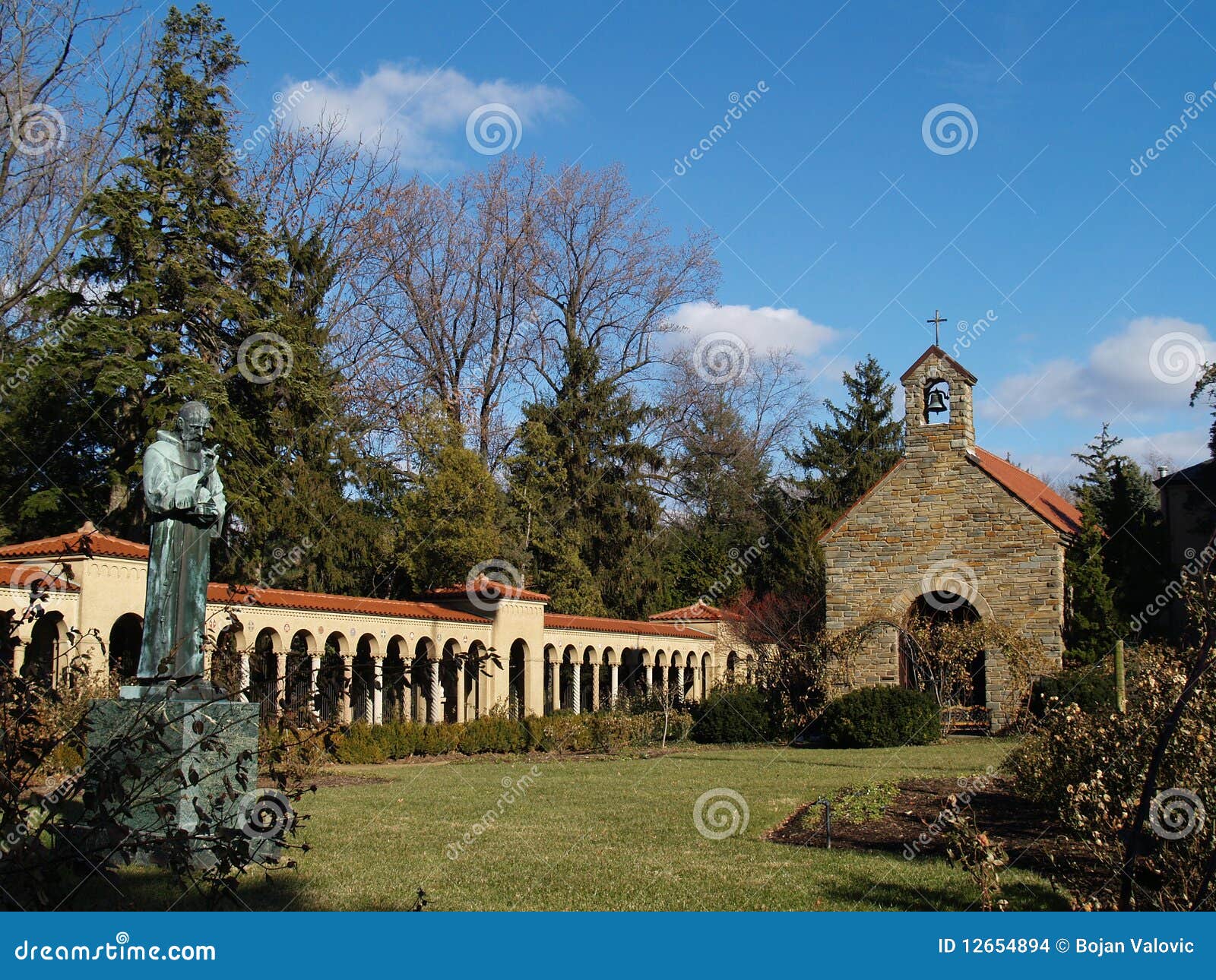 Franciscan Monastery Garden, Washington DC Stock Photo - Image of ...