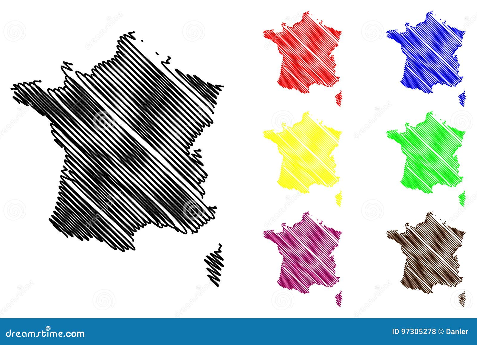 Francja mapy wektor ilustracja wektor. Ilustracja złożonej z ...