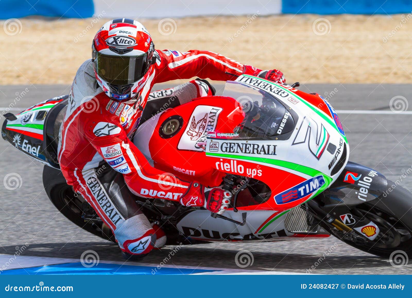 Franco Battiani Pilot of MotoGP Editorial Photography - Image of ducati ...
