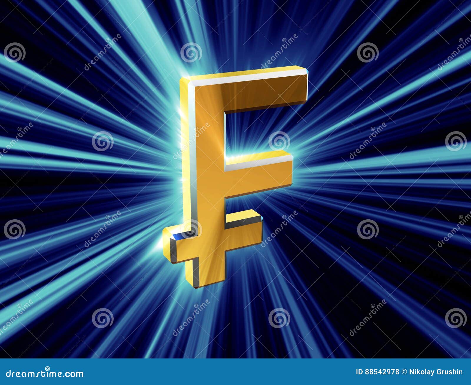 Franco Di Valuta Di Simbolo Illustrazione di Stock - Illustrazione di ...