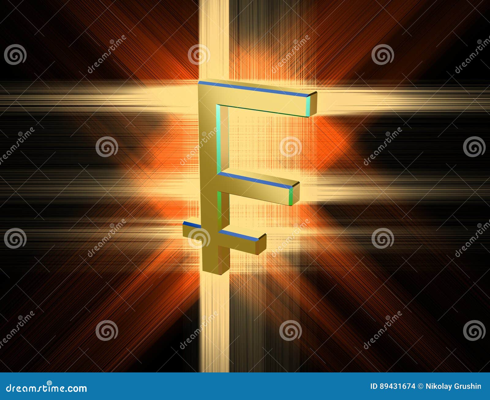 Franco Di Valuta Di Simbolo Illustrazione di Stock - Illustrazione di ...