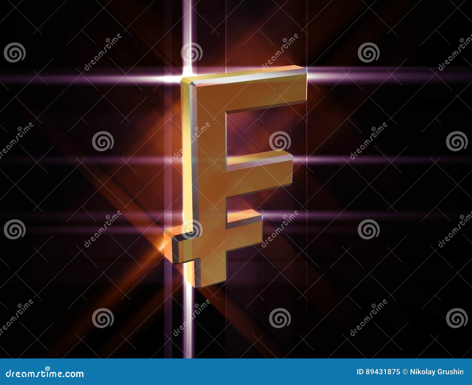 Franco Di Valuta Di Simbolo Illustrazione di Stock - Illustrazione di ...