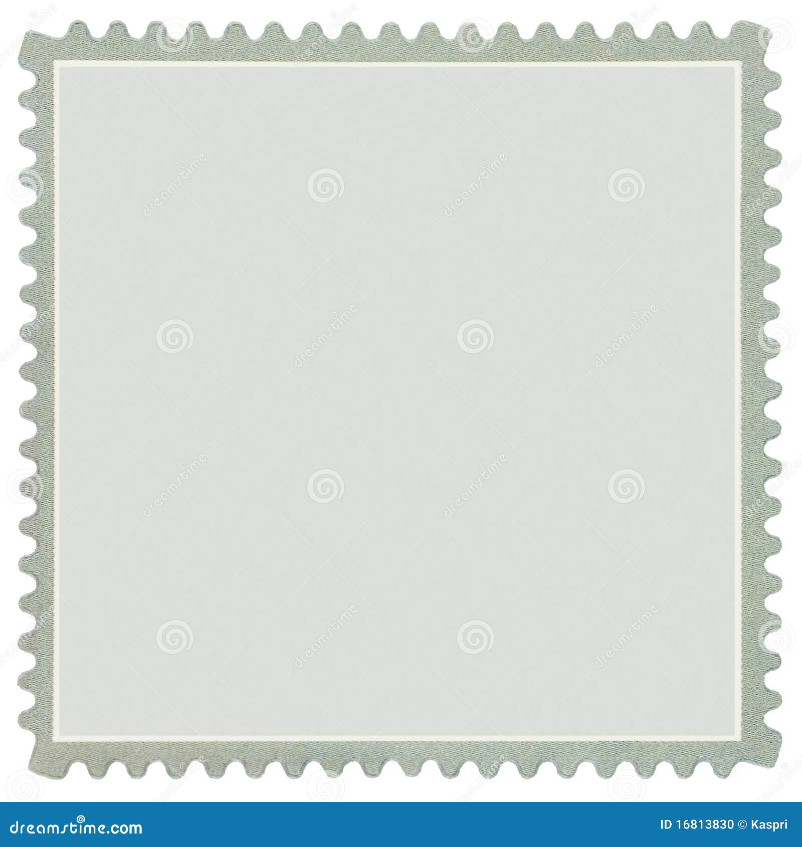 Francobollo in Bianco Quadrato in Grigio, Macro Isolata Fotografia ...