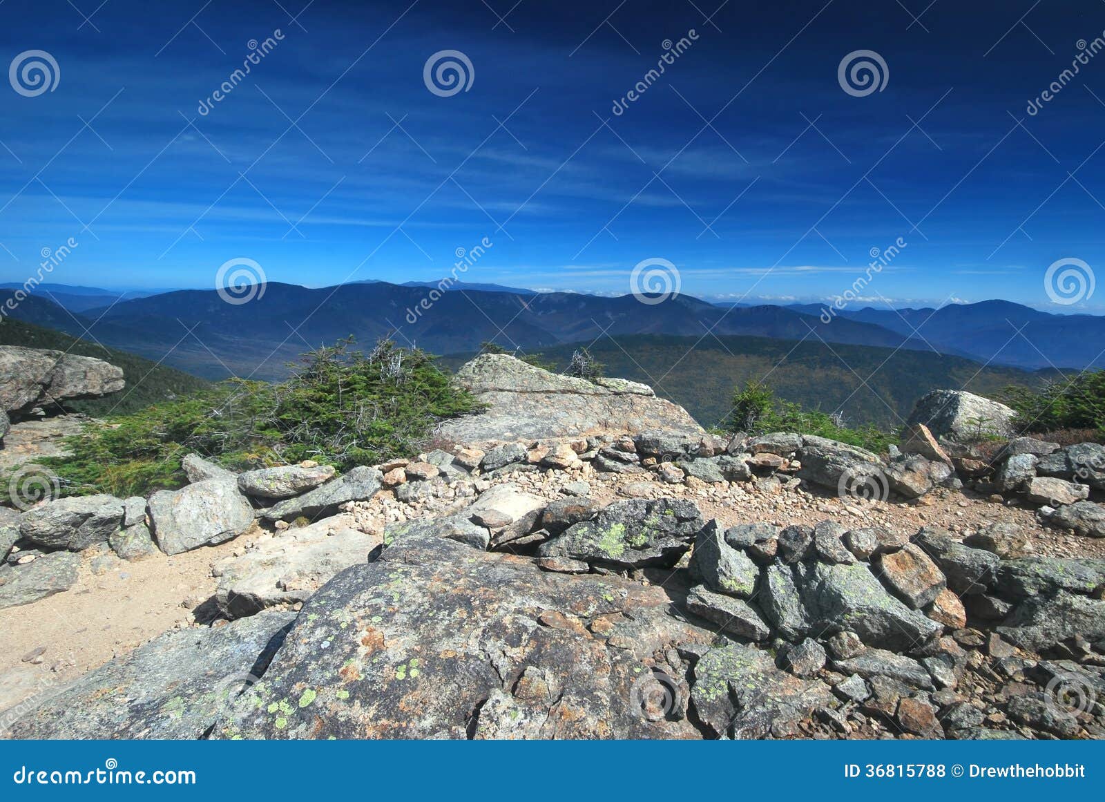 Franconia Ridge in the White Mountains in New Hampshire Stock Photo ...