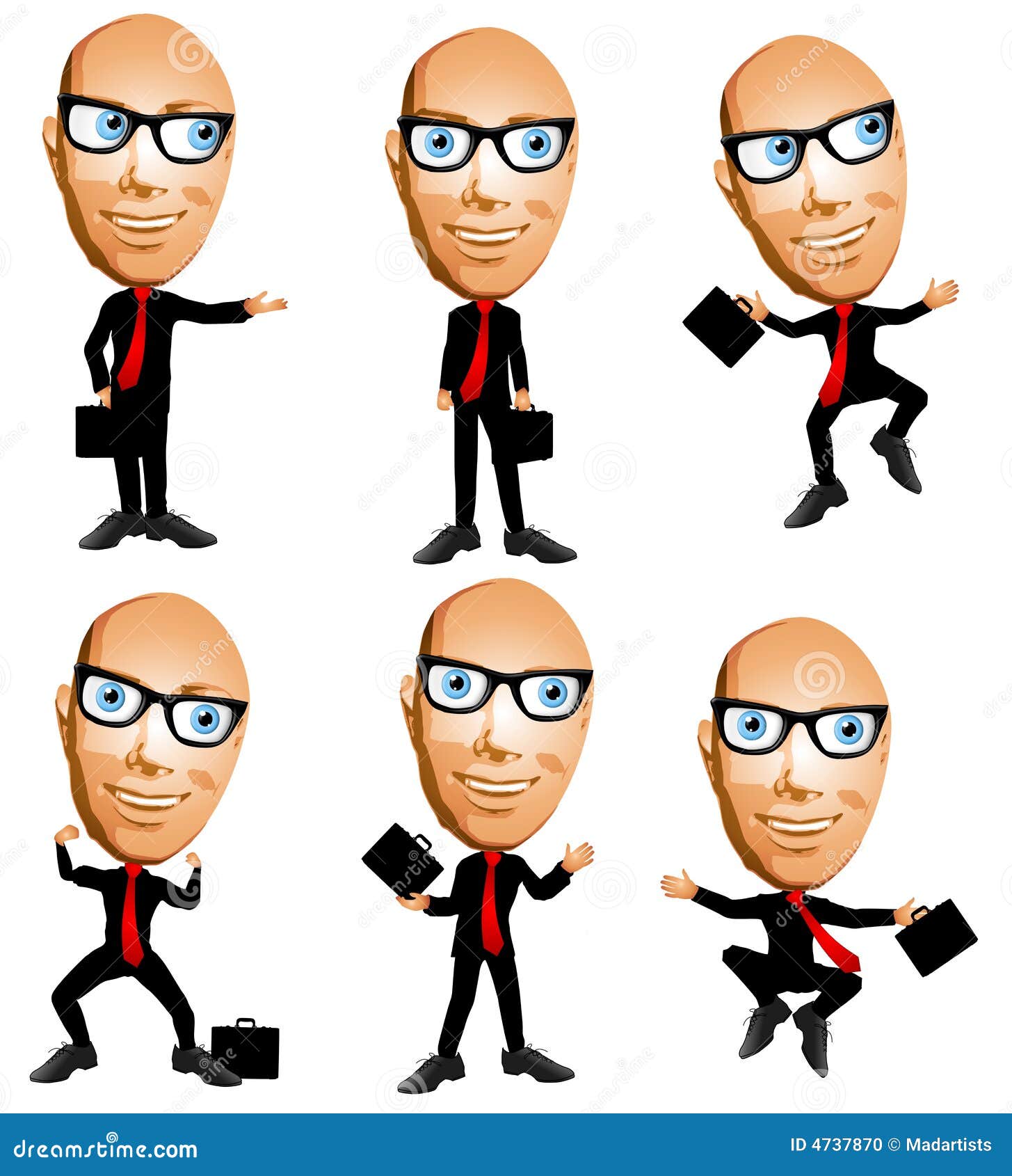Frank the Cartoon Businessman Stock Illustration - Illustration of ...